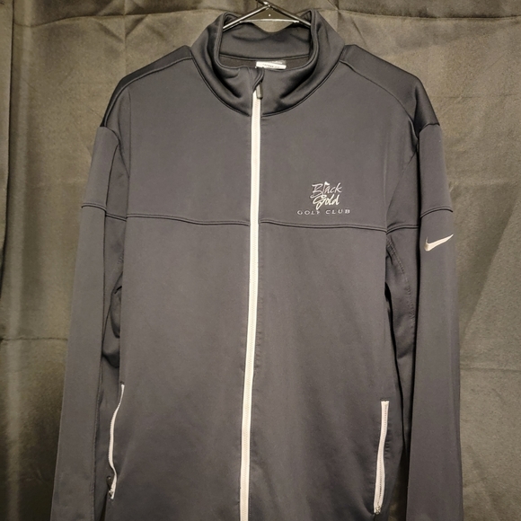 Nike | Jackets & Coats | Nike Golf Jacket Black Gold Golf Club | Poshmark